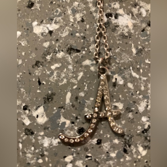 Claire's | Jewelry | Women Claires Silver Diamond Sparkle Cursive ...